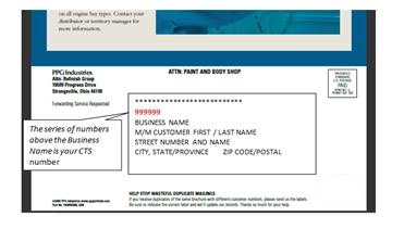 What is my CTS number page?